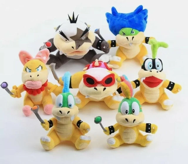 7 SUPER MARIO Koopa Mortan Ludwig Koopalinge Stofftier Plüsch Figuren ...