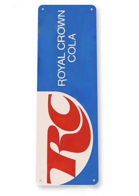 RC COLA TIN SIGN 6 x 18 INCH ROYAL CROWN ME AND MY RC SODA CASE LOGO ...