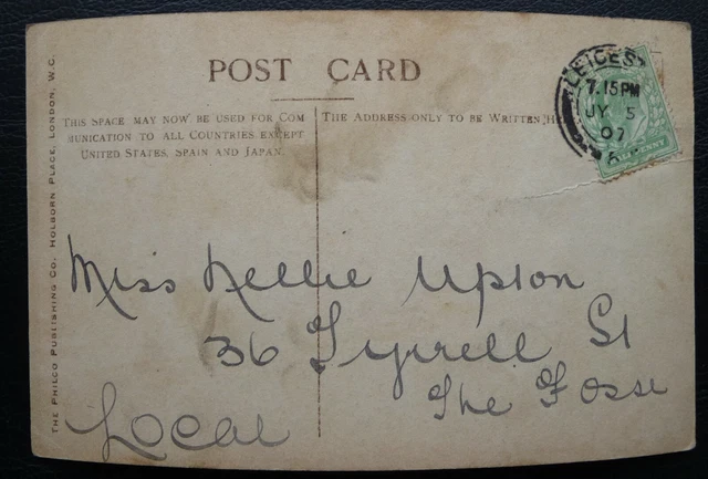 EDWARDIAN ACTRESS MISS Sybil Arundale Postcard Posted Leicester 1907 EUR 2,33 - PicClick IT