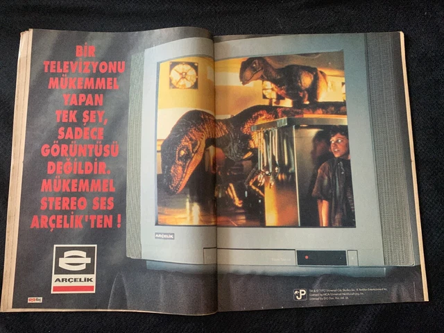 BO DEREK SEXY Cover Jurassic Park Ads Keanu Reeves Turkish Tv Guide ...