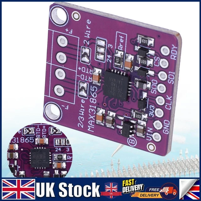 MAX31865 PT100/PT1000 RTD Temperature Sensor Detector Module Amplifier ...