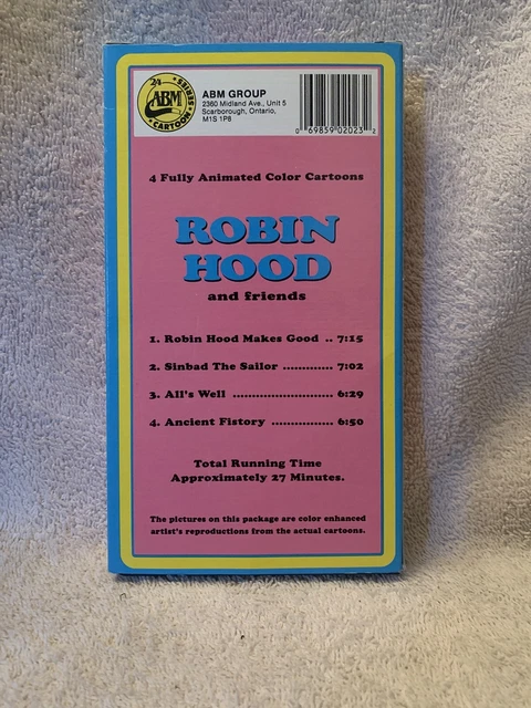 ABM CARTOON SERIES Robin Hood and Friends VHS $6.25 - PicClick CA