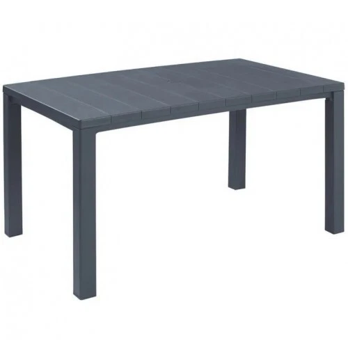 TAVOLO KETER JULIE Grafite 147x90 cm da Giardino Terrazza ed Esterno ...