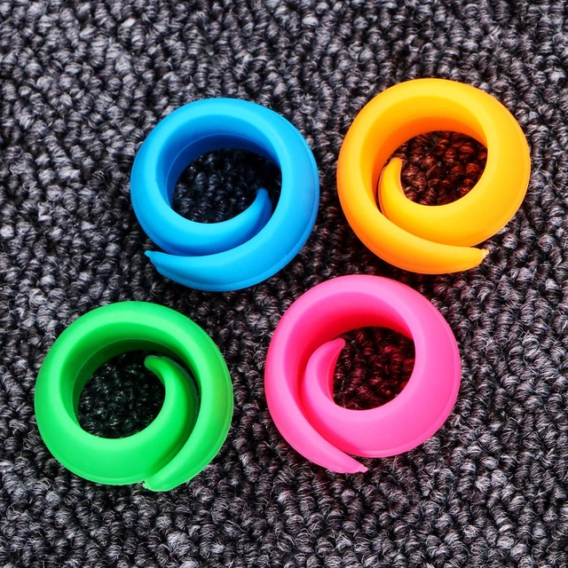 10PCS ANTI-WIRE HEAD Drop Bobbin Fixed Clip Silicone Thread Spool ...