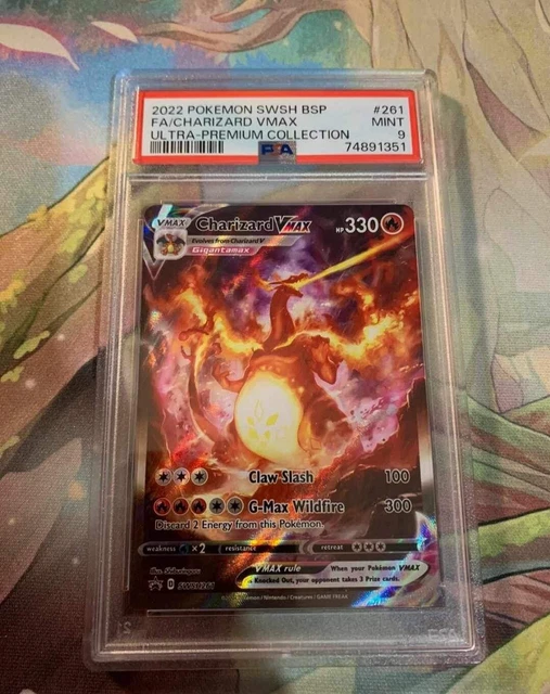 2022 POKEMON CHARIZARD VMAX SWSH261 Full Art Ultra Premium Collection ...