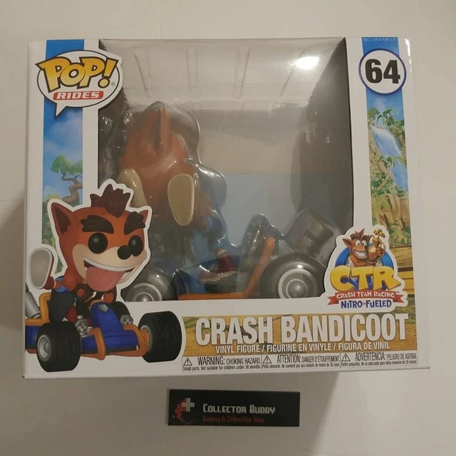 FUNKO POP! RIDES 64 CTR Crash Team Racing Nitro Fueled Crash Bandicoot ...