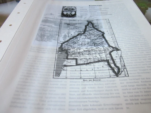 KAISERREICH ARCHIV N1213 Erste Koloniale Erwerbungen Kamerum 1884 EUR 6 ...