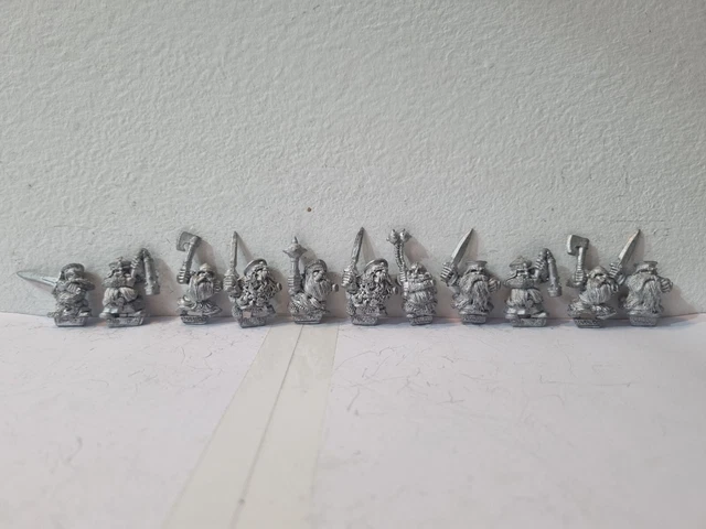 1992 MARAUDER DWARF Longbeards X 15 88094 WHfb Citadel GW AOS TOW OOP ...