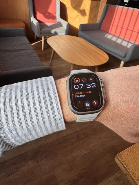 APPLE WATCH ULTRA 2 49mm Titanium Case GPS+Cellular and nomad strap £ ...