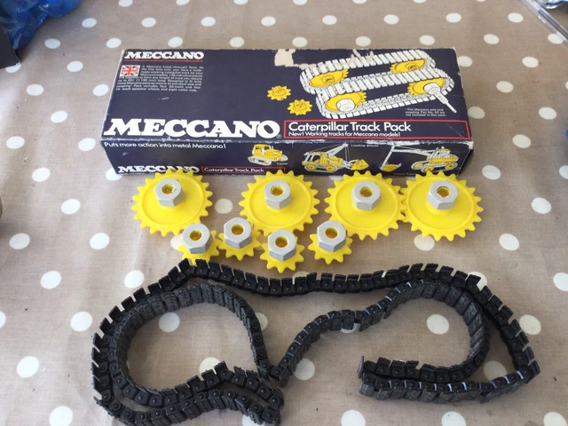 VINTAGE PLASTIC MECCANO Caterpillar Track Pack £17.63 - PicClick UK