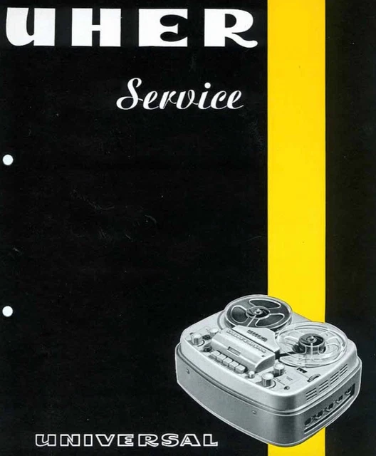 SERVICE MANUAL UHER Typ 712L 714L Stromlaufplan Schaltplan Anleitung £6.98 - PicClick UK