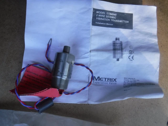 METRIX VIBRATION ST5484E-121-644-00 Transmitter $508.16 - PicClick AU