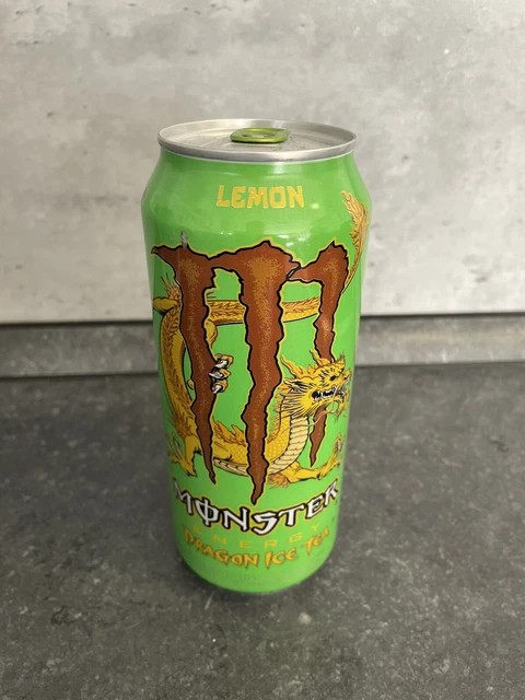 MONSTER ENERGY DRINK Monster Dragon Ice Tea Lemon voll Rar Sammler EUR ...