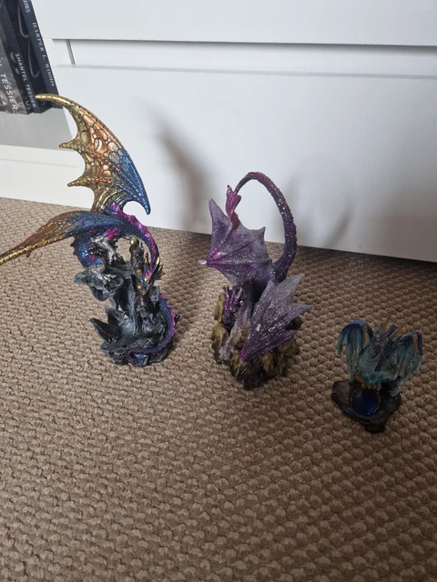 DRAGON FIGURE STATUES Bundle Of 3 Alator Giftware £10.00 - PicClick UK