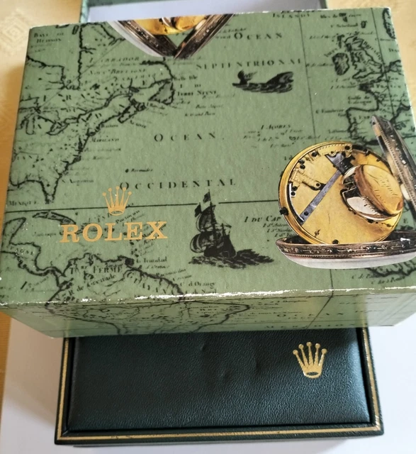 ROLEX VINTAGE 1980S WORLD MAP BOX 11.00.71 SUB EXPLORER GMT DATEJUST ...