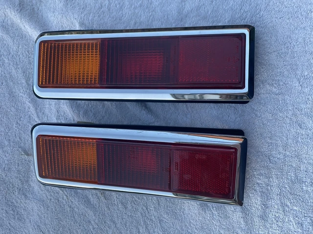 PAIR GENUINE ORIGINAL Ford Escort Capri Mk1 Rear Lamps Light Rs Rally ...