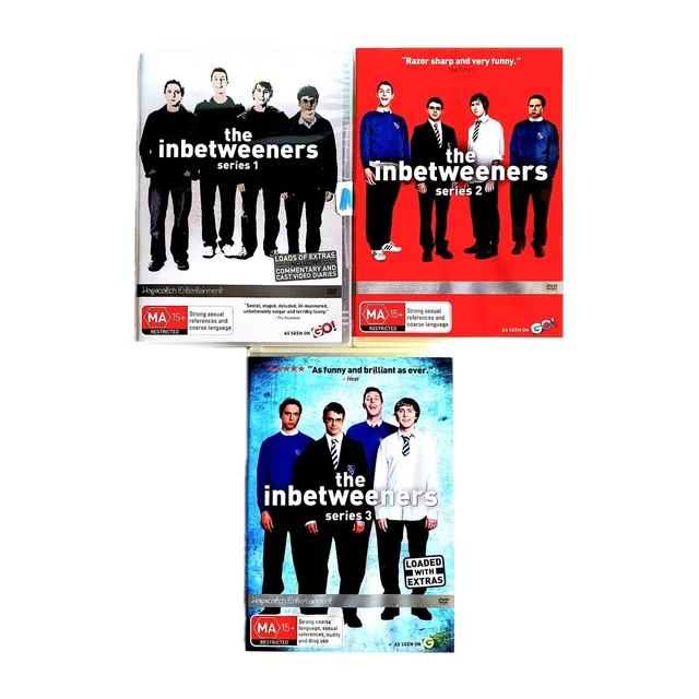 THE INBETWEENERS COMPLETE Series Seasons 1, 2 & 3 DVD British Comedy ...