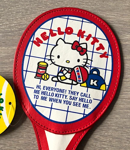 SANRIO ORIGINAL HELLO Kitty Tennis Racket Card Case 2018 New with Tag ...