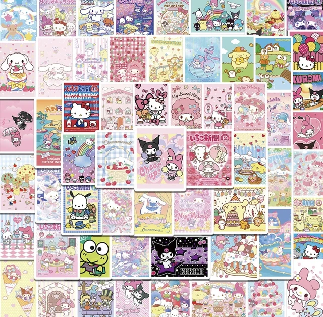 Japanese Cute Kawaii Sanrio Cartoon Character Poster Stickers Various