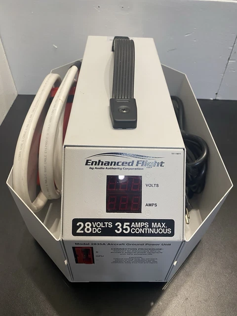 AVIATION PORTABLE GROUND Power Unit Enhanced Flight 2835A GPU 28 Volt ...