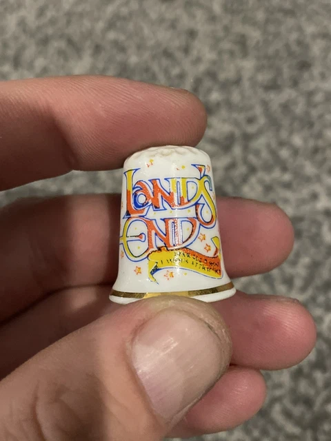 VINTAGE J&S CHOWN of Hayle Cornwal Fine Bone China Collectible Thimble ...