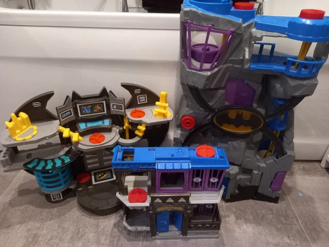 FISHER PRICE IMAGINEXT DC Batman Bat Cave Playset Bundle Gotham ...