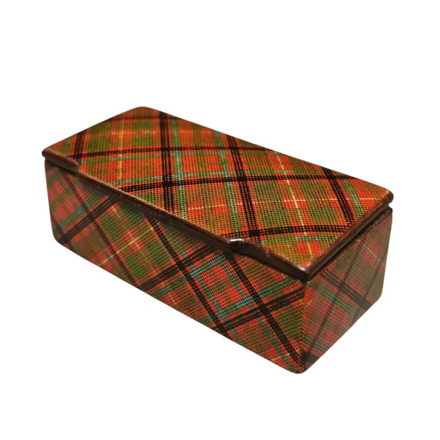 A VICTORIAN SCOTTISH Tartan Ware Mauchline Snuff Box £95.00 - PicClick UK
