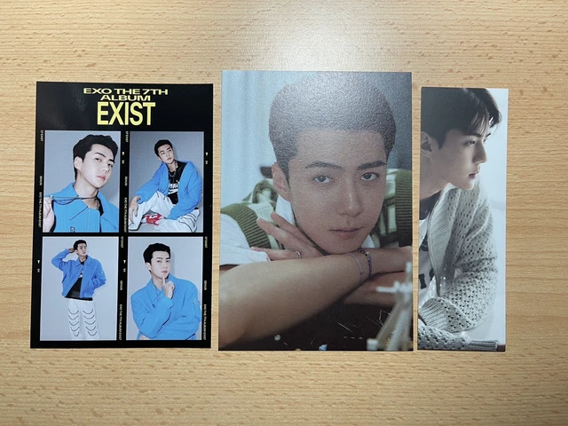 EXO 7TH ALBUM Exist Photobook O Version Sehun Photomatic Postcard Bookmark Set $8.00 - PicClick AU