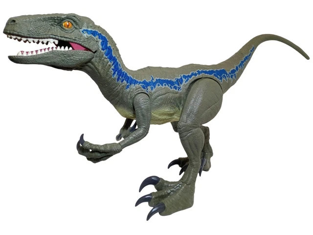 JURASSIC WORLD COLOSSAL Velociraptor Blue Figure Large £25.00 - PicClick UK