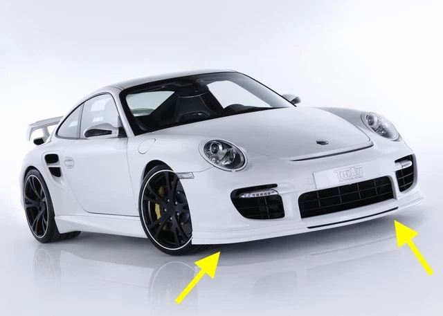 FOR 08-12 PORSCHE 911 997 GT2 - TECHART - FRONT BUMPER ADD-ON SPOILER ...