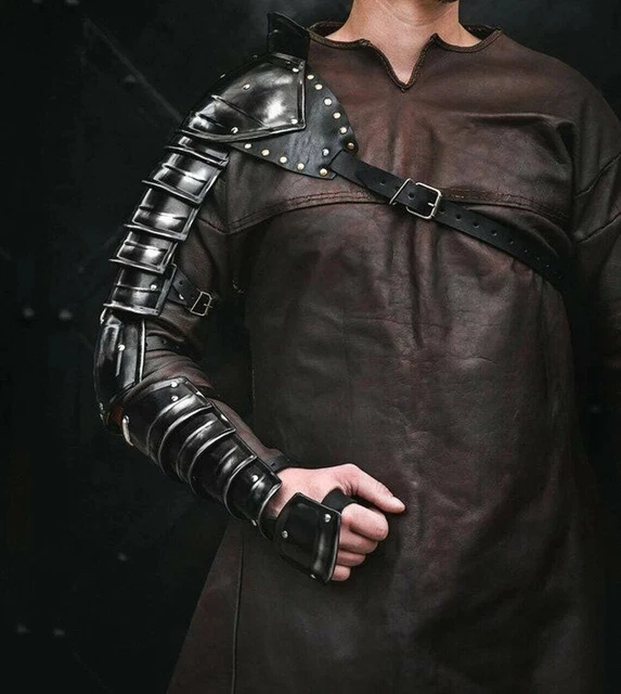MEDIEVAL BLACKENED SLEEVE shoulder Arm Armuor for Spartacus cosplay ...