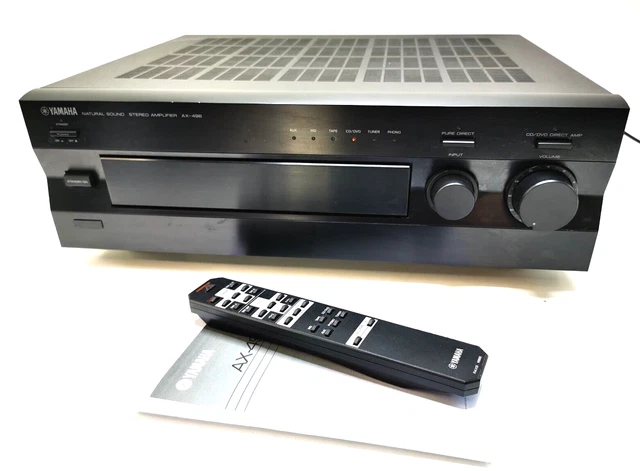 YAMAHA AX-496 STEREO Integrated Amplifier & remote - Serviced Fully ...