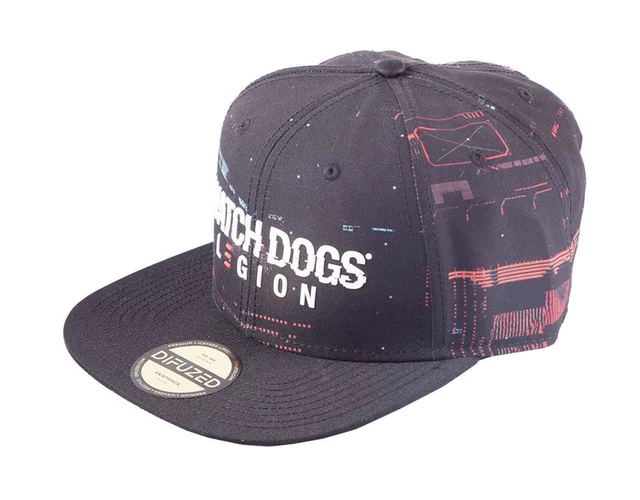 WATCH DOGS BASEBALL Cap Legion Glitch Logo Nue offiziell Schwarz ...