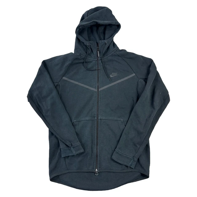 NIKE TECH FLEECE Full Zip Hoodie Windrunner Black Sweatshirt Mens XL £ ...