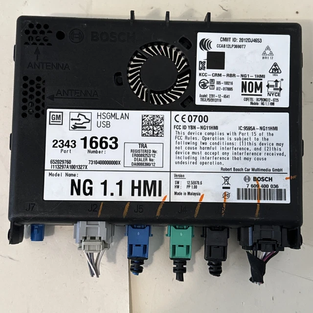 2014 CHEVROLET IMPALA Human Machine Interface Hmi Control Module Oem ...