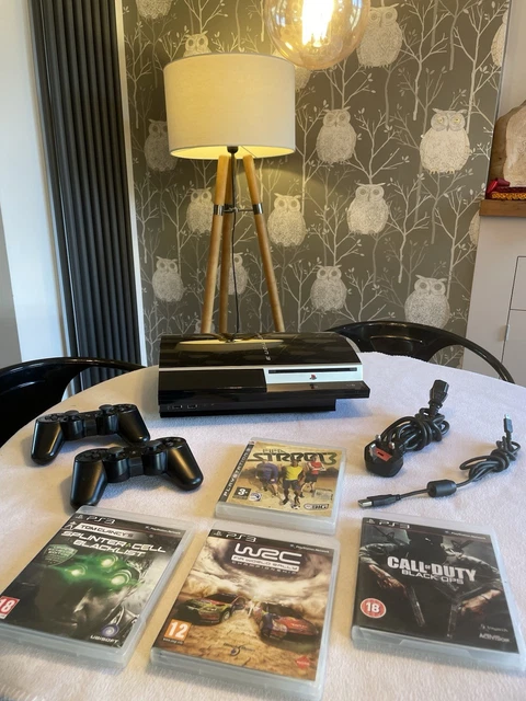 SONY PLAYSTATION 3 PS3 2 X Wireless Controllers & Games.Smoke/pet Free ...