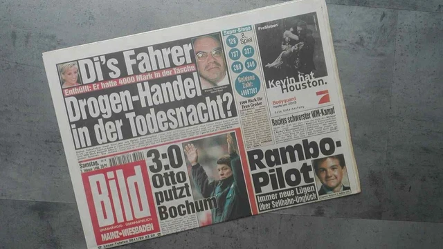 BILD ZEITUNG 7.2.1998 Bildzeitung 07.02.1998 Februar Geschenk ...
