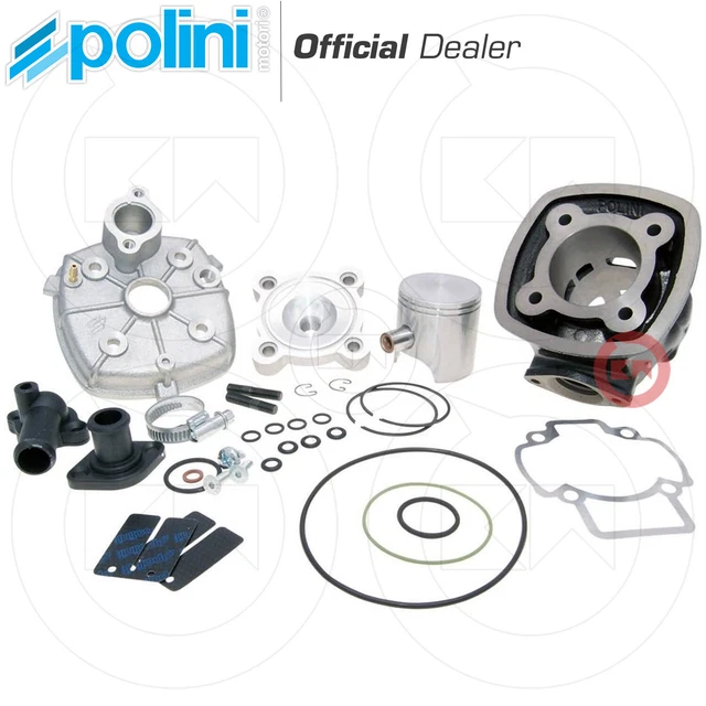 KIT CYLINDRE POLINI Fonte Piston Tête 75cc Piaggio Fermeture Éclair 50 ...
