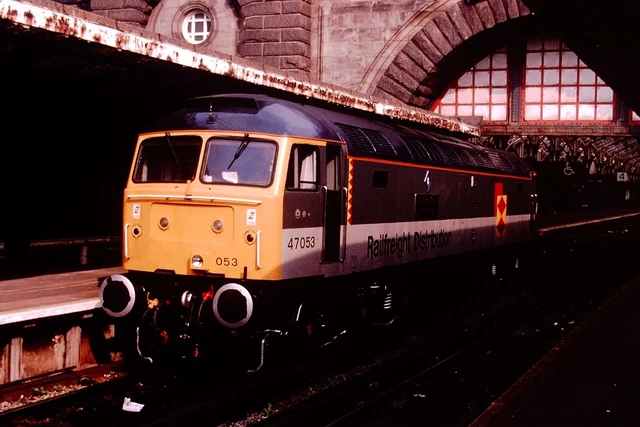 BRITISH RAIL DIESEL Loco 47053 Railway Slide Ref 3684 £4.99 - PicClick UK