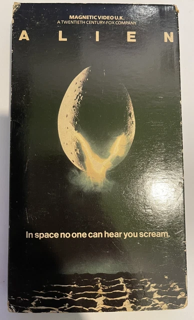 ALIEN PRE CERT VHS First Release Ex Rental Video Tape Magnetic Full ...