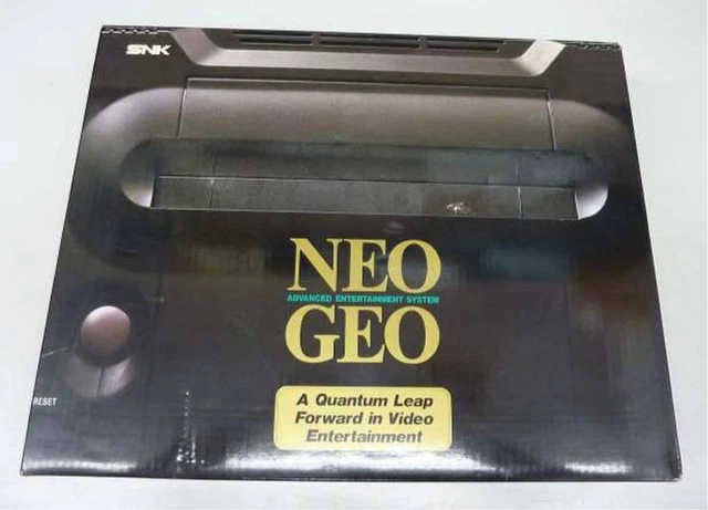 SNK NEO GEO Neogeo AES ROM Console System w/Box, Stick Controller Set ...