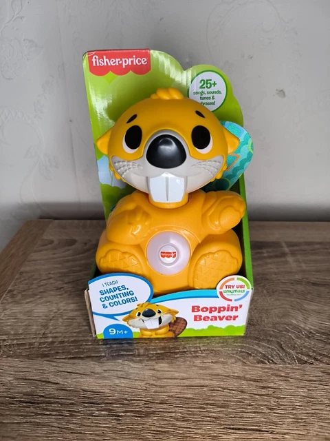 BOPPIN BEAVER INTERACTIVE Toy Fisher-Price Linkimals 25+ Sounds Phrases ...