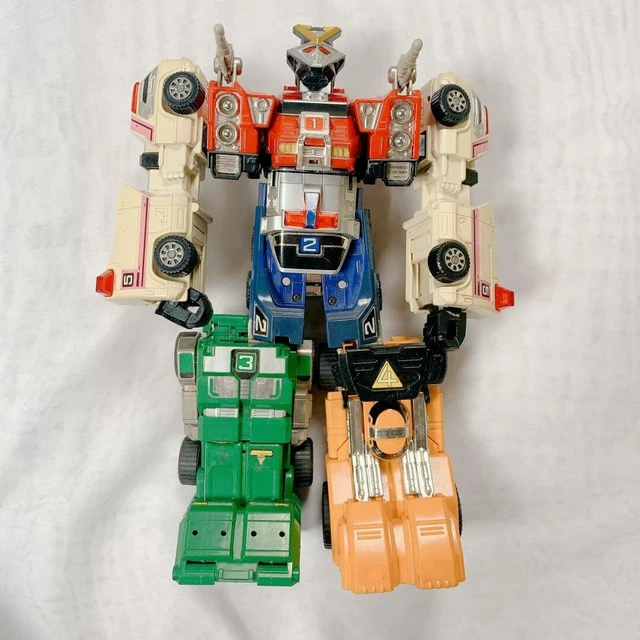 POWER RANGERS TURBO Robo Rescue Megazord Gekisou Sentai Car Rangers JPN ...