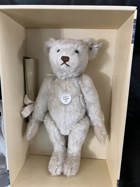 STEIFF 407123 1921 Replica 1996 Teddy Bear Jointed Mohair Limited ...