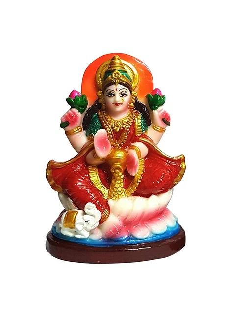 DEA LOTO LAXMI Maa Lakshmi Mata Idolo Statua Showpiece 11 X 7 X 5 cm ...