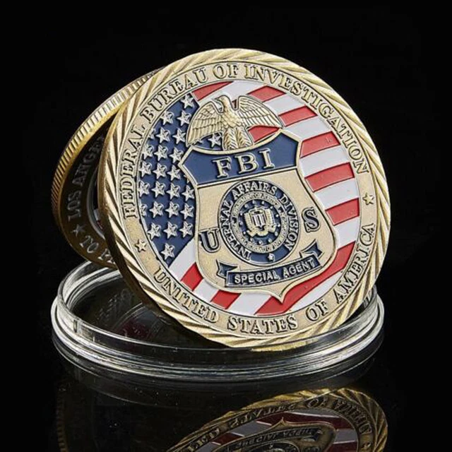 US FBI CHALLENGE Coins collection St Michael forces de l'ordre pièce ...