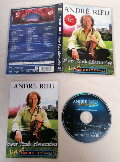 DVD - ANDRE Rieu Live At Radio City Music Hall New York Memories 2006 ...