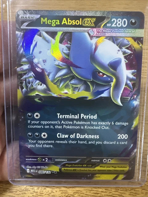 POKEMON TCG MEGA Evolution Mega Absol Ex 086/132 NM English Pokemon ...