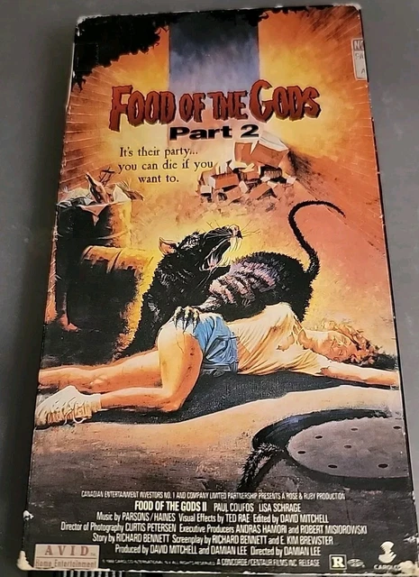 FOOD OF THE Gods Part 2 VHS Rat Horror Film 1990, Vg £28.75 - PicClick UK