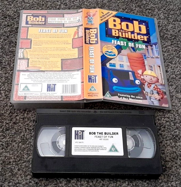 BOB THE BUILDER Feast Of Fun Lofty Scoop Dizzy Pal Vhs Video Kids ...